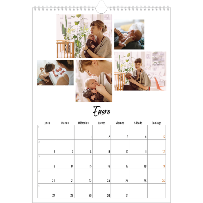 Calendario A3 Vertical de Pared Personalizado con tus Fotos